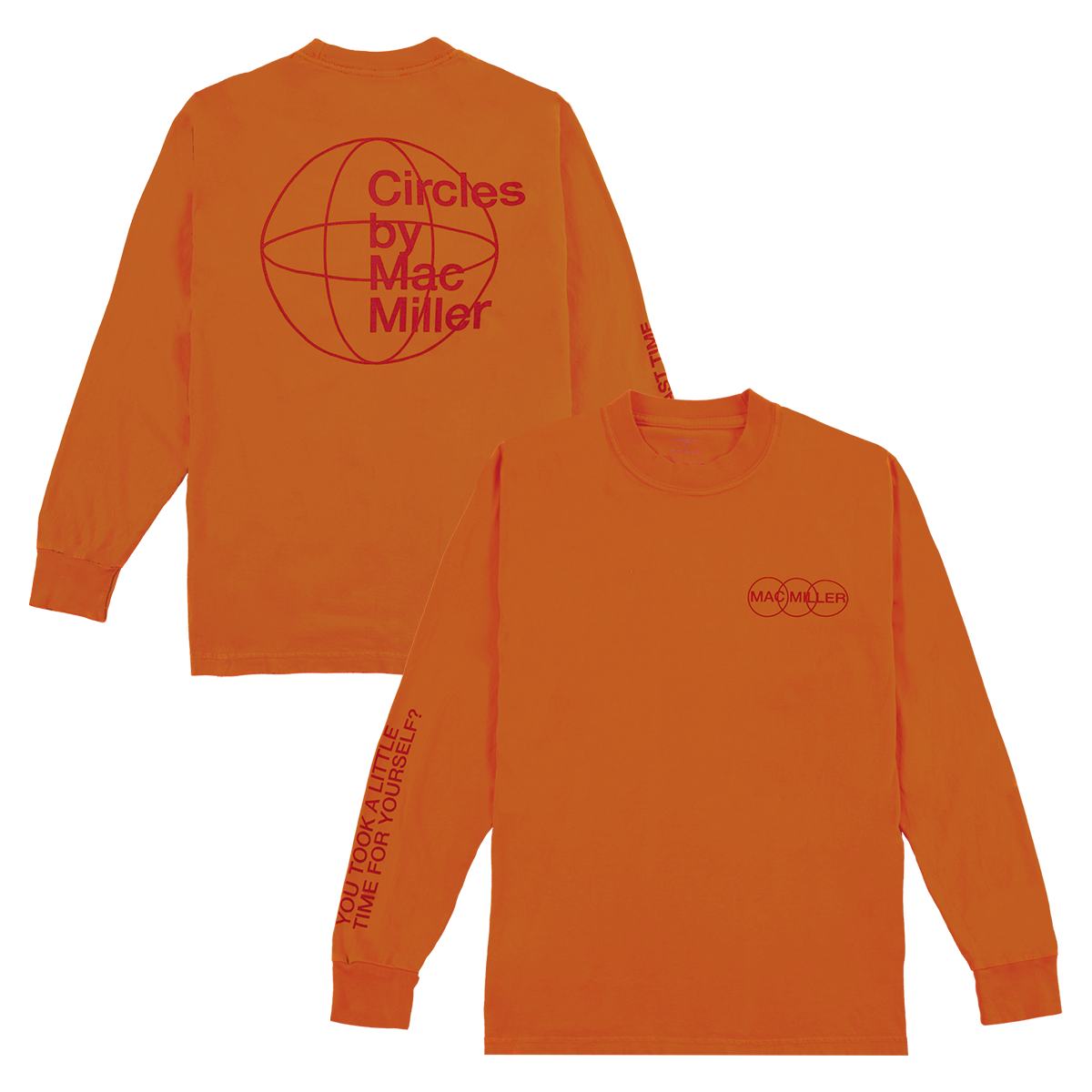TAKE A LITTLE TIME ORANGE LONG SLEEVE – Mac Miller UK